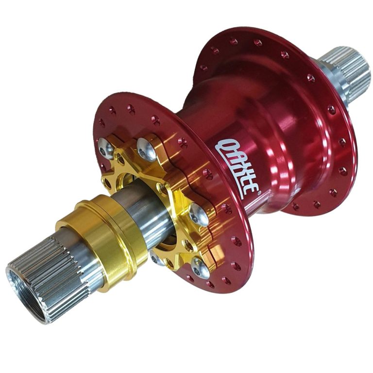 Qu-Ax Q-Axle Hub “PipiFax” Freewheel, 36 Hole – Red | Unicycle.com (UK)